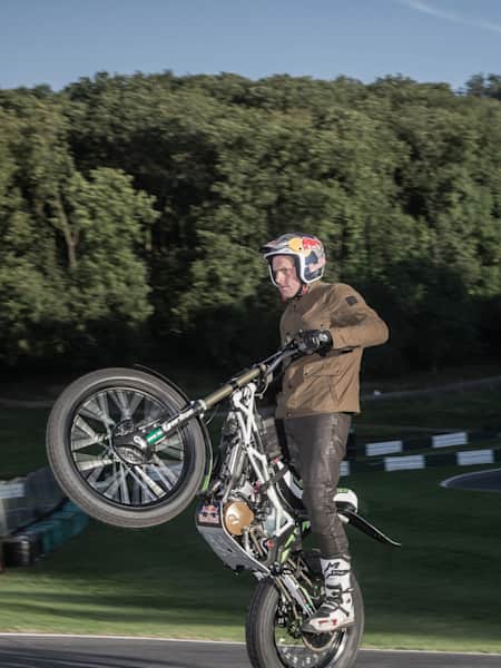 Dougie Lampkin wheelie challenge on Isle of Wight