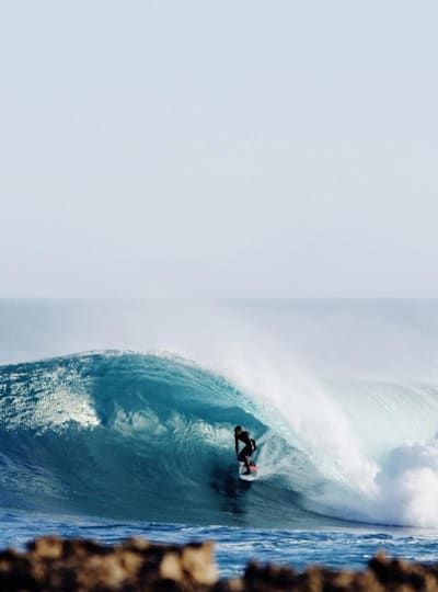 Riley Laing surfing desert tubes in Australia