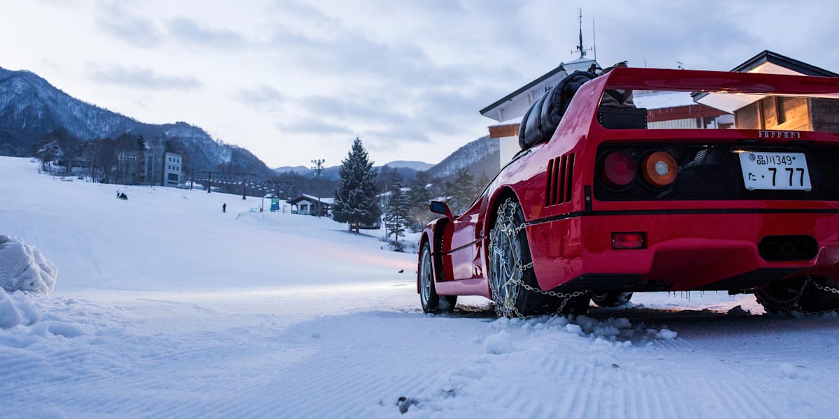 【動画】伝説のF40雪上ドリフトに改めて驚愕 ｜モータースポーツ｜衝撃映像
