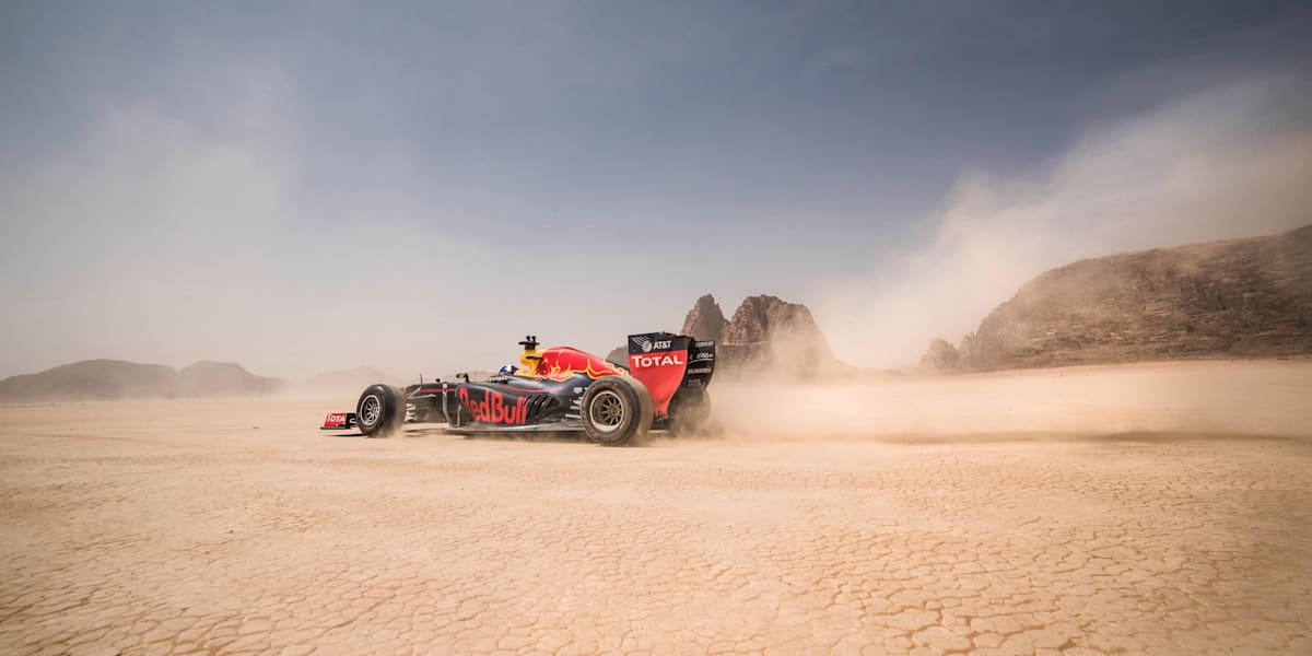 Red Bull Racing F1 Show Car Run Jordan