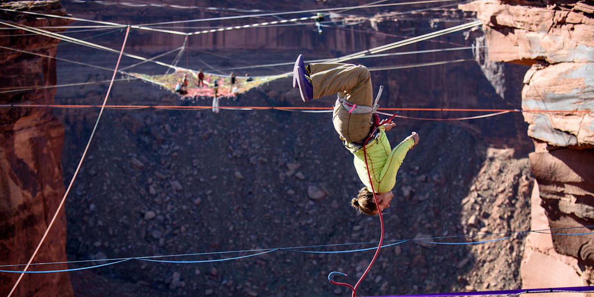 Inside look at BASE jumping and highlining in Utah