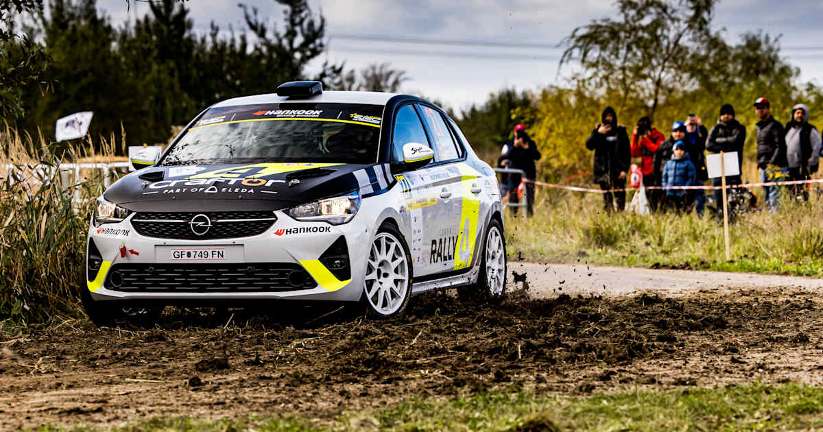 Carlberg winning the race to be Junior ERC runner-up