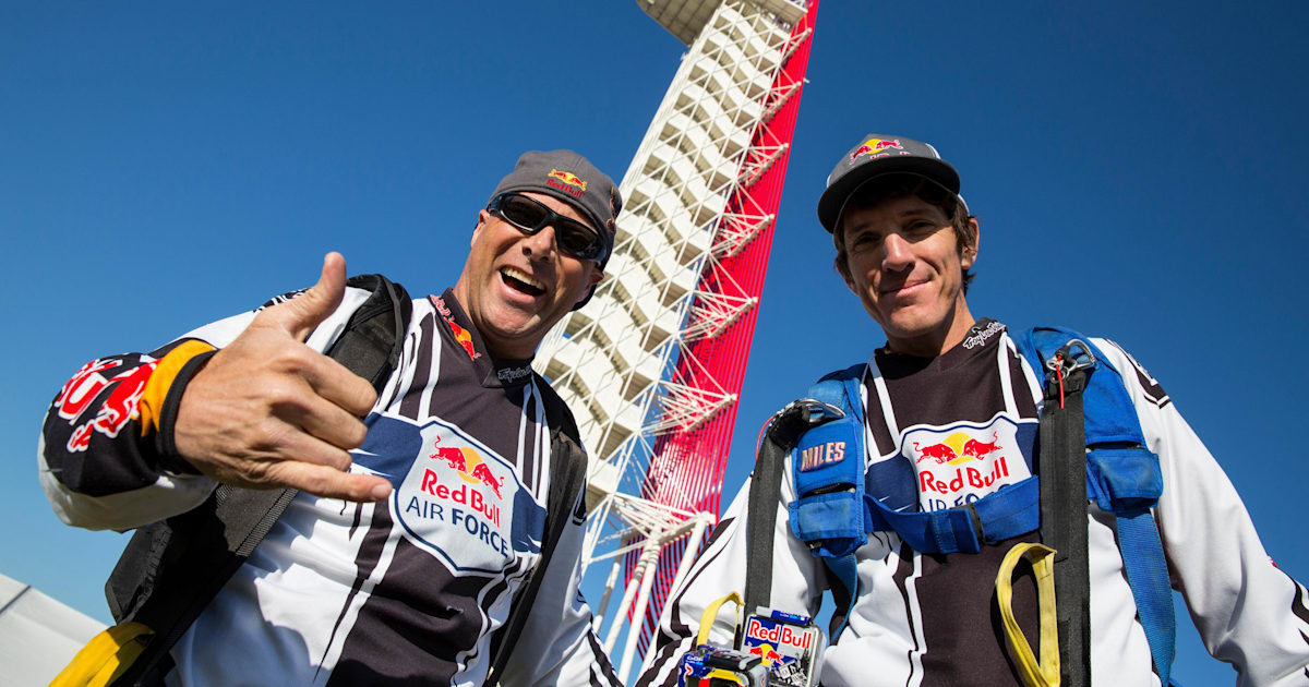BASE Jumping the start at MotoGP of the Americas