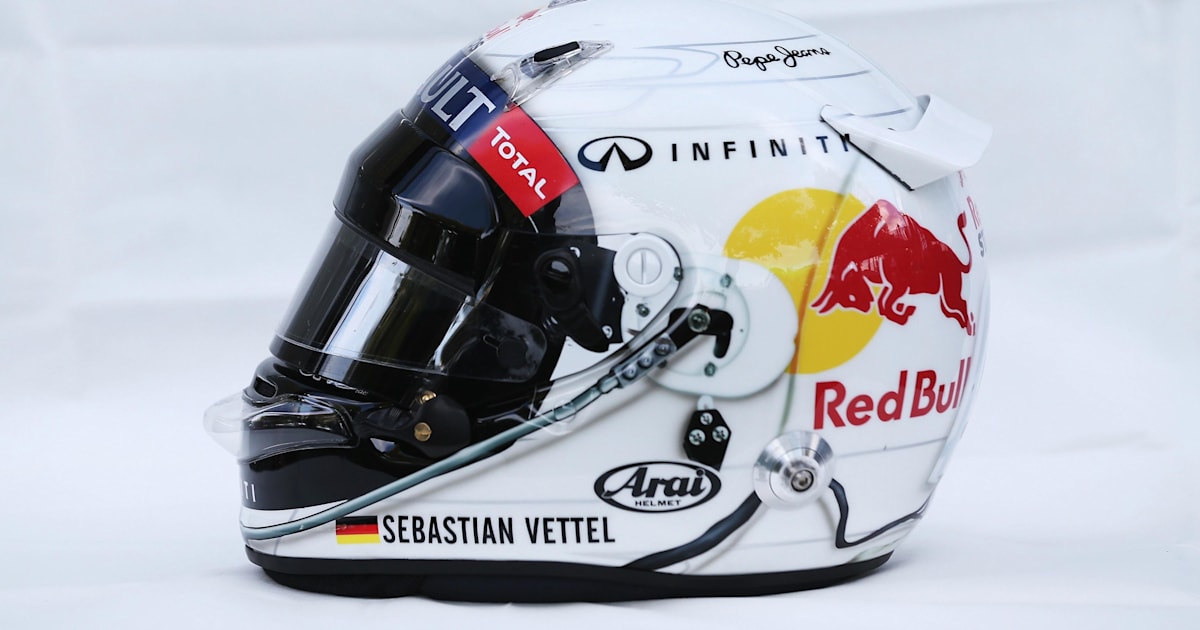 Sebastian Vettel's 2013 helmet designs