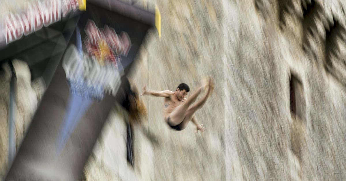 red bull cliff diving la rochelle steven lobue