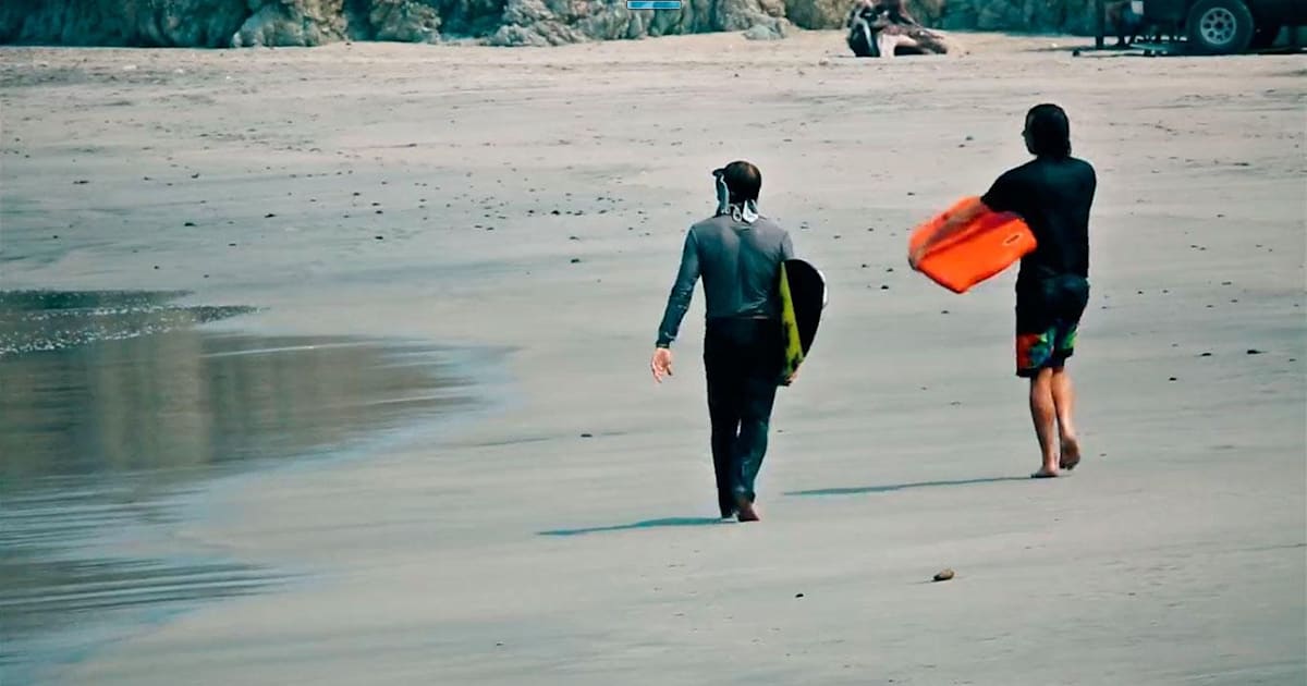 Tom Curren y Brad Domke sin quillas en México