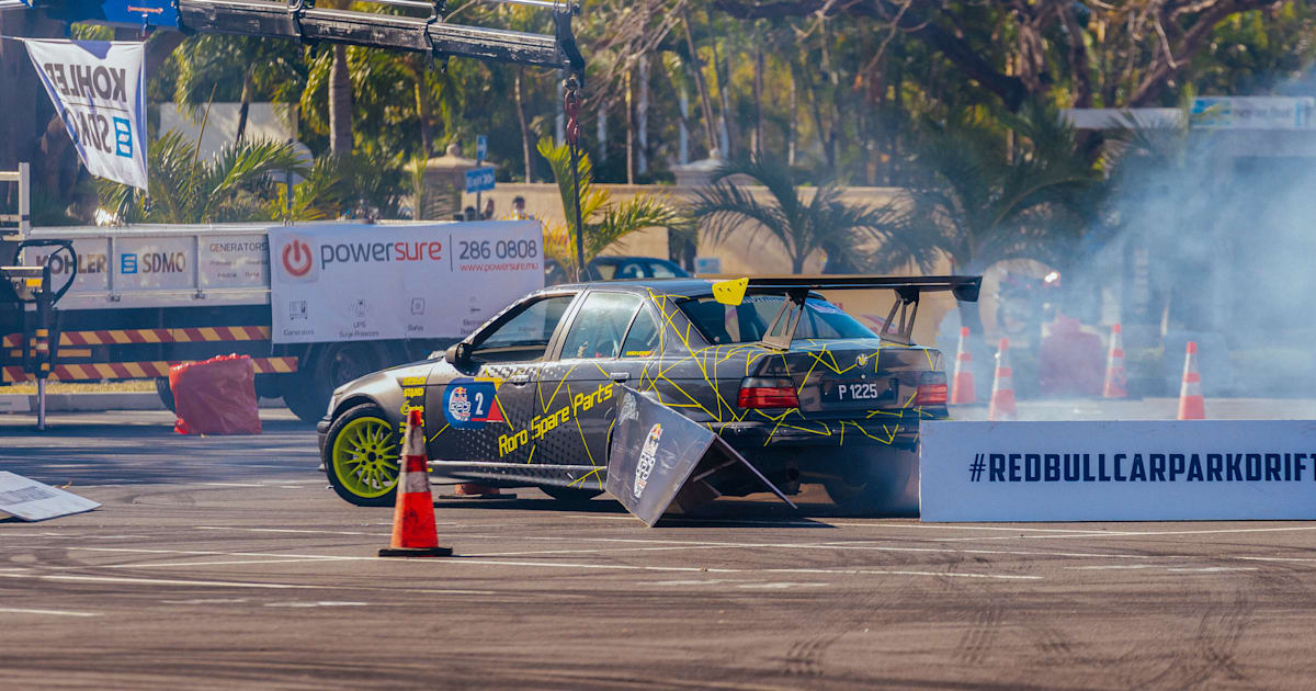 Red Bull Car Park Drift Mauritius - Winning Run