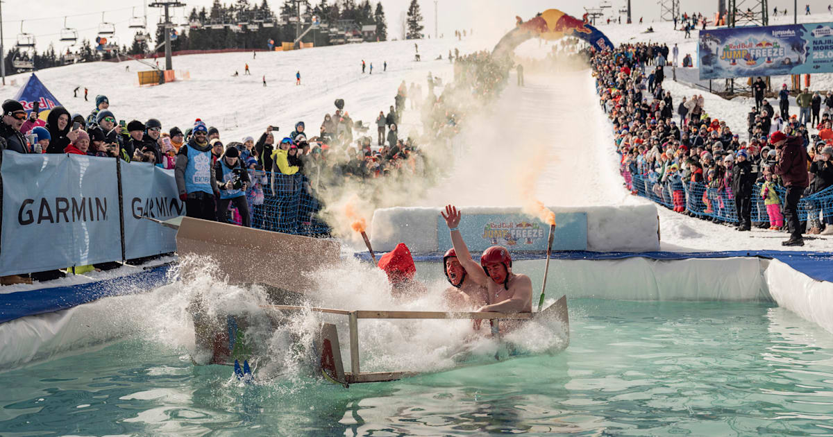 Mrożne video z kamer uczestników Red Bull Jump & Freeze