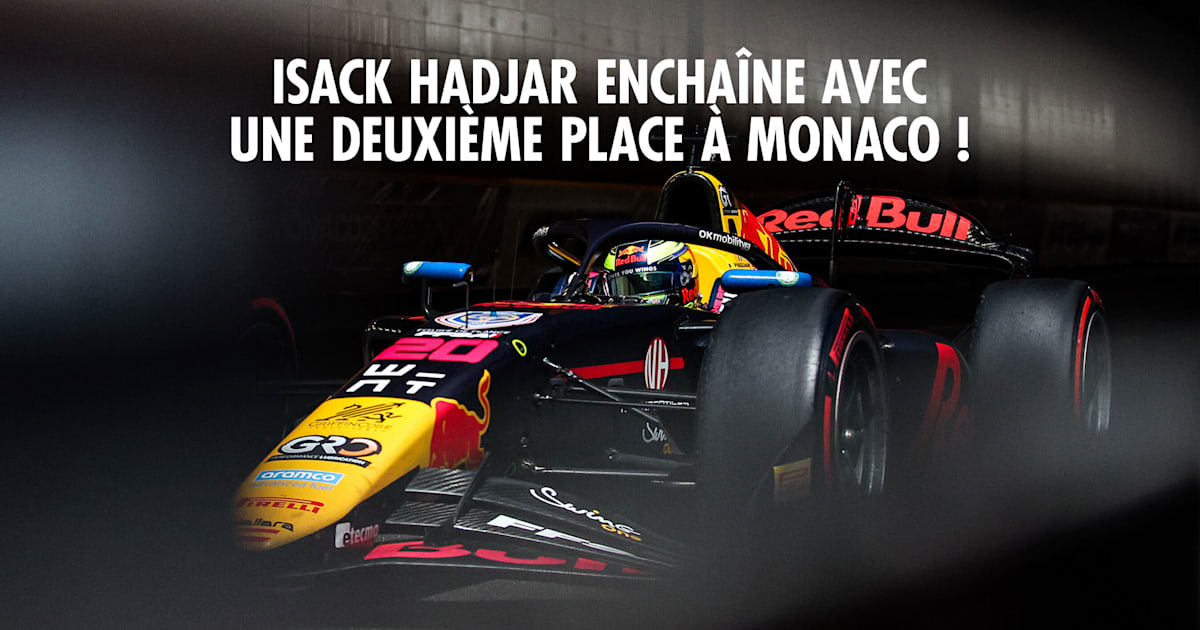 Isack Hadjar termine 2e en F2 au Grand Prix de Monaco