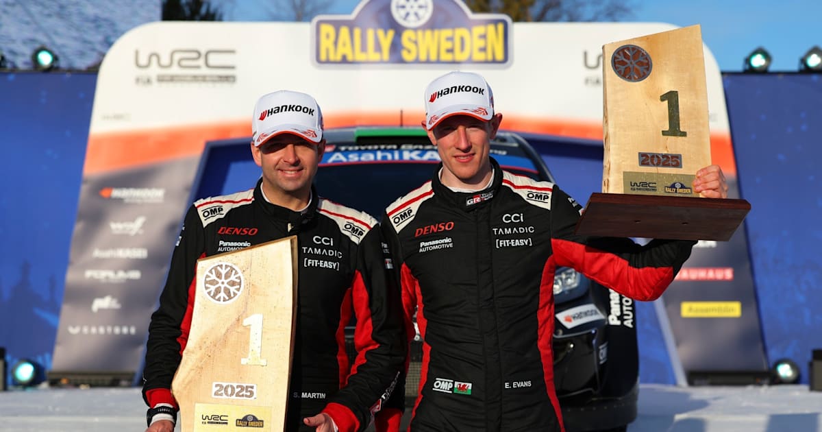 Elfyn Evans wins at WRC Rally Sweden 2025