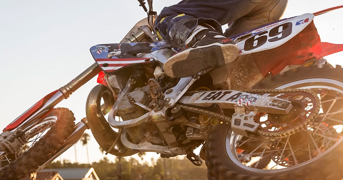 Retro supercross racing in California