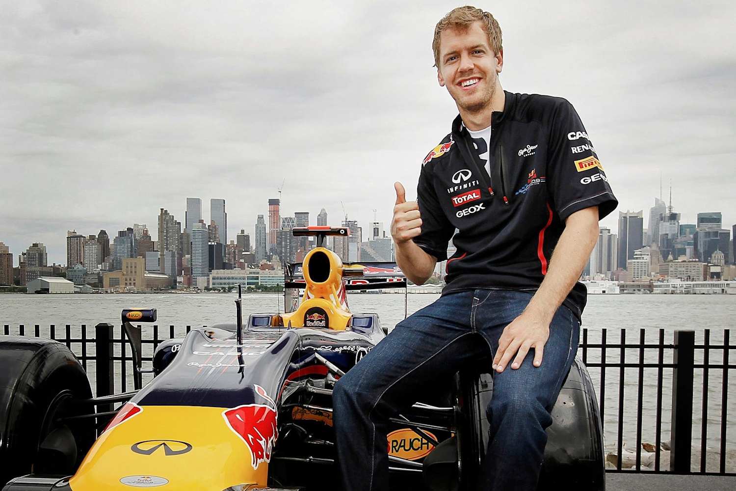 Vettel brings F1 to downtown New Jersey
