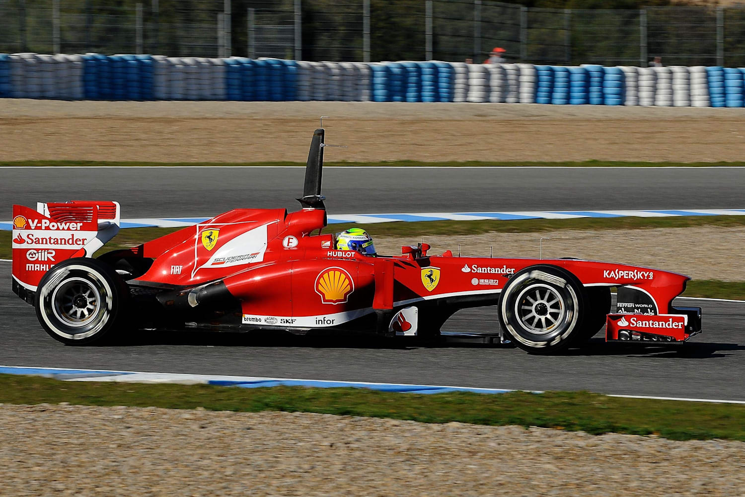Felipe Massa puts his foot down in Jerez
