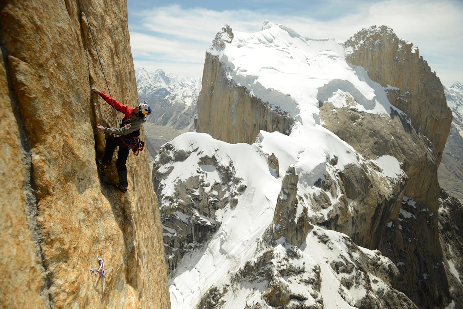 Freeclimber David Lama Tops Trango Tower