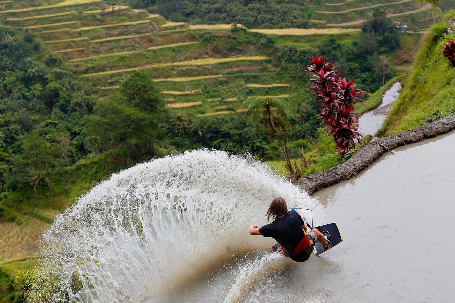 Watch Brian Grubb wakestake the Banaue Rice Terraces