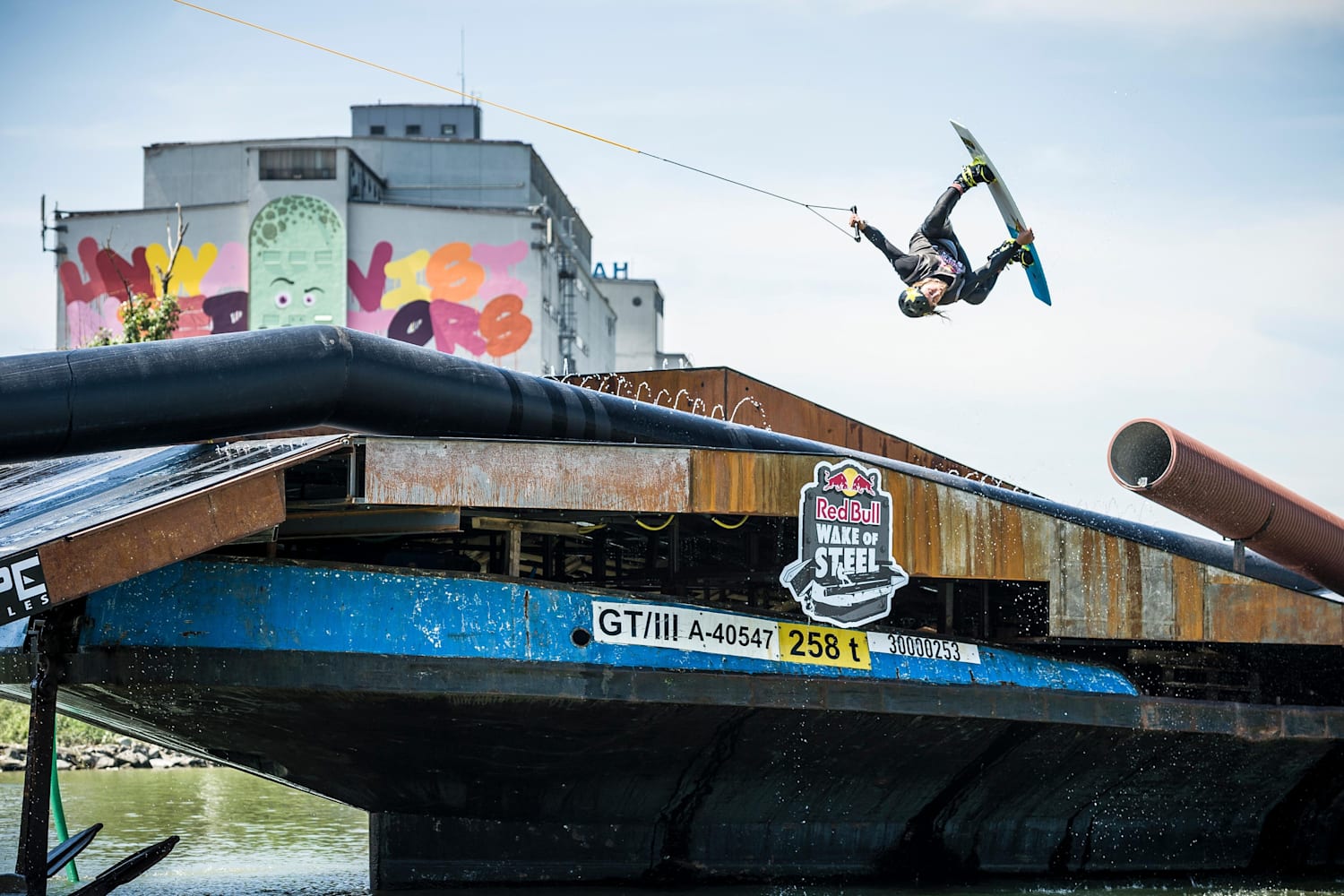 Red Bull Wake of Steel 2014, wakeboarding contest, Linz