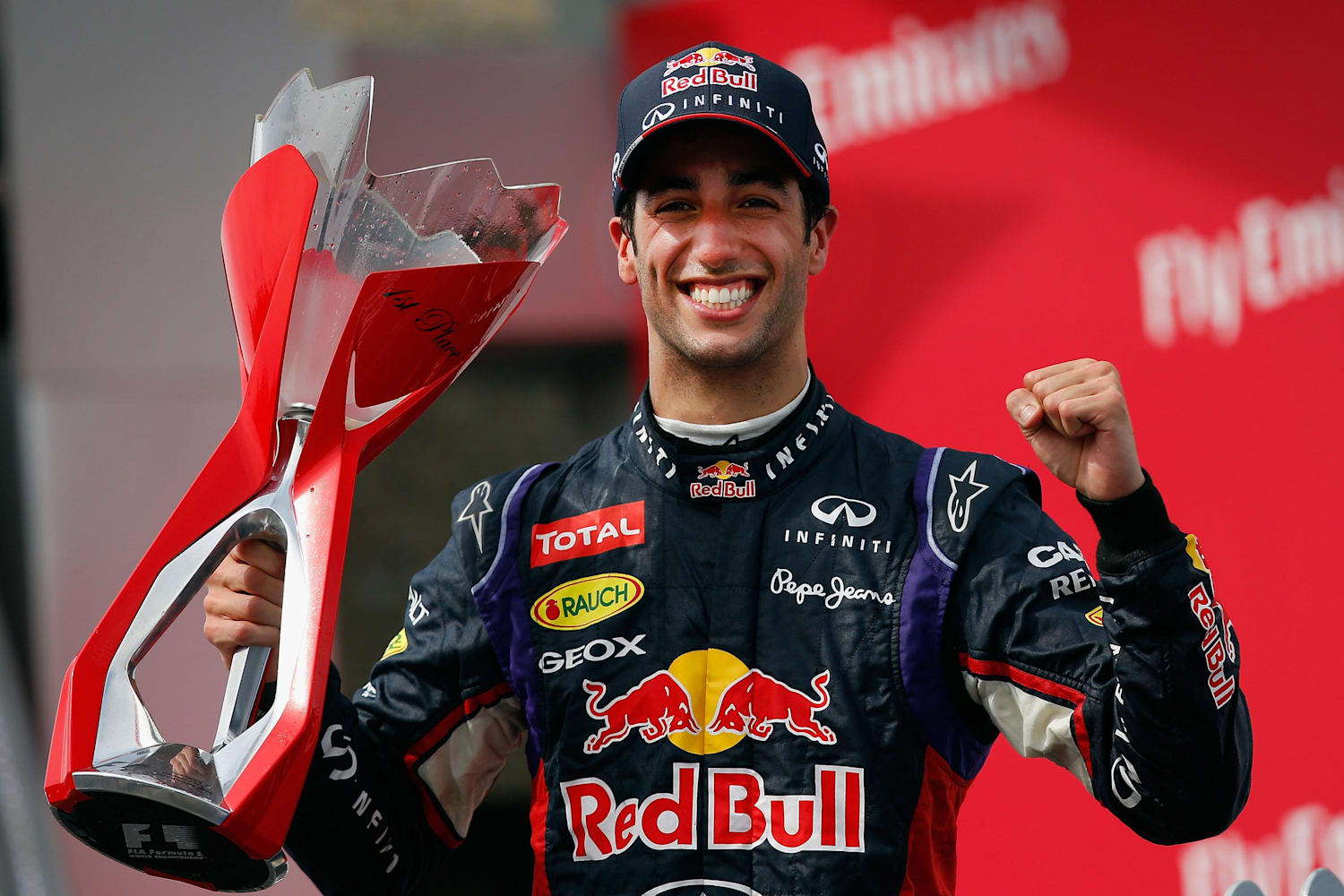 Daniel Ricciardo feiert beim Kanada Grand Prix den Sieg
