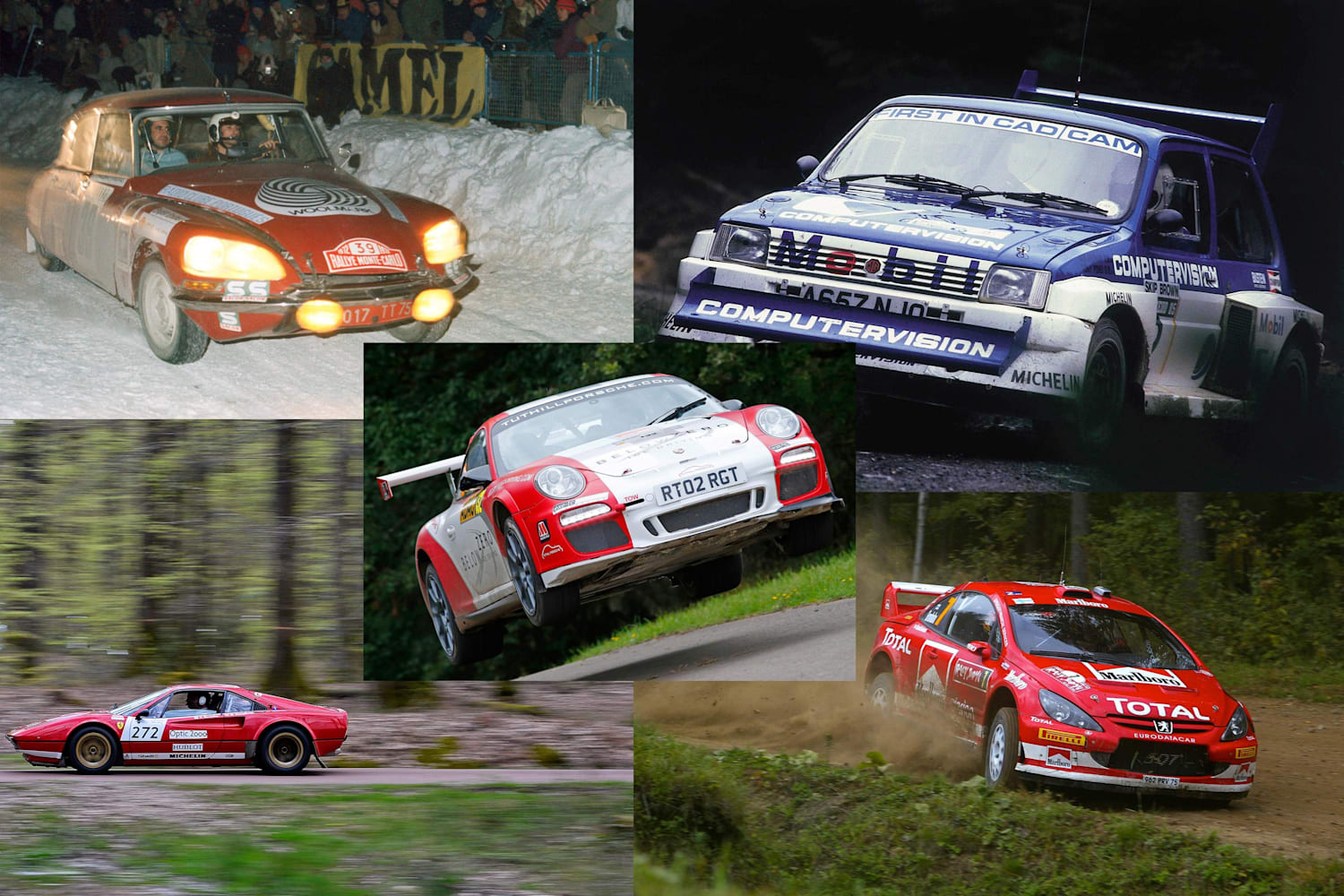 Five unlikely rally cars, including the Porsche 911 GT3