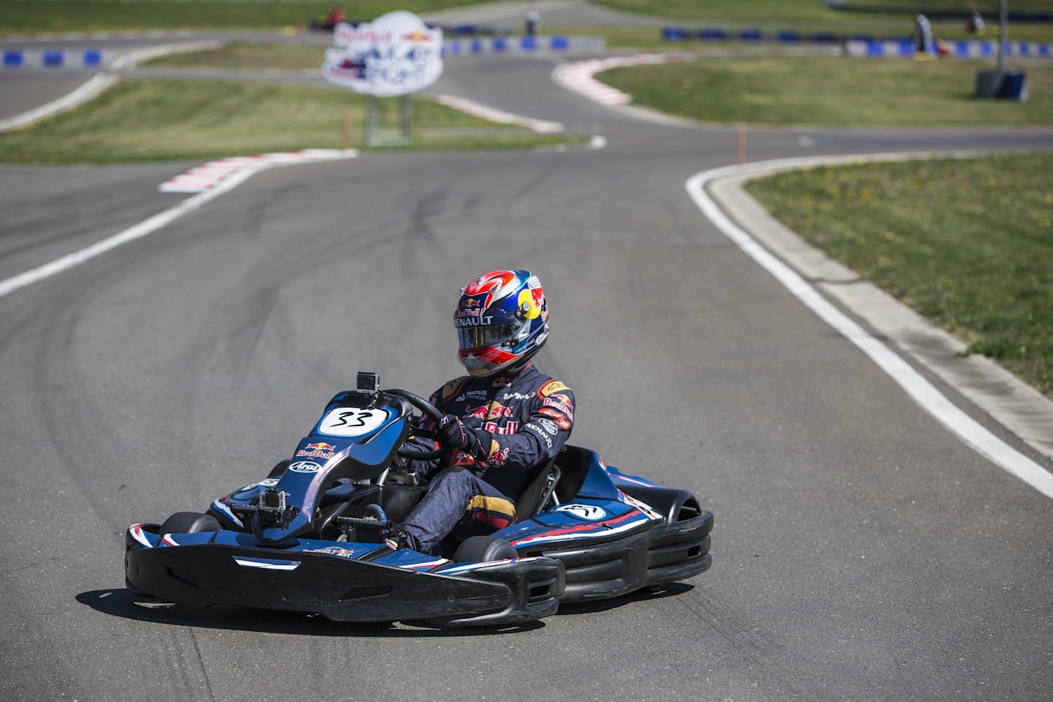 Max Verstappen karting at the Red Bull Ring