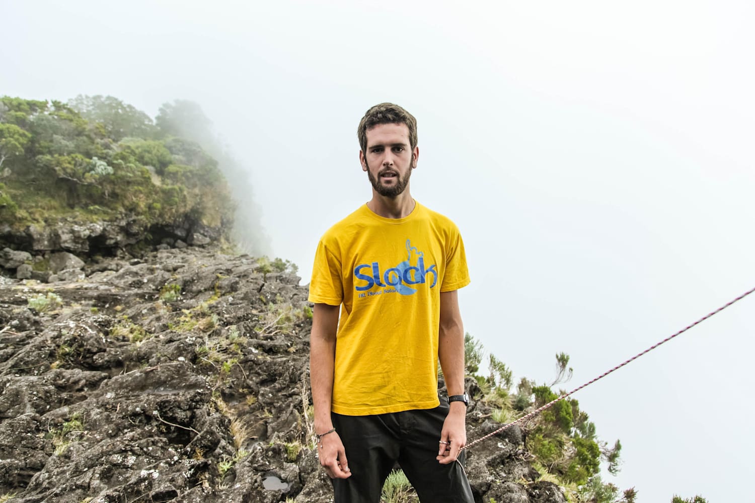 o primeiro cruzamento de slackline com mais de 400 m