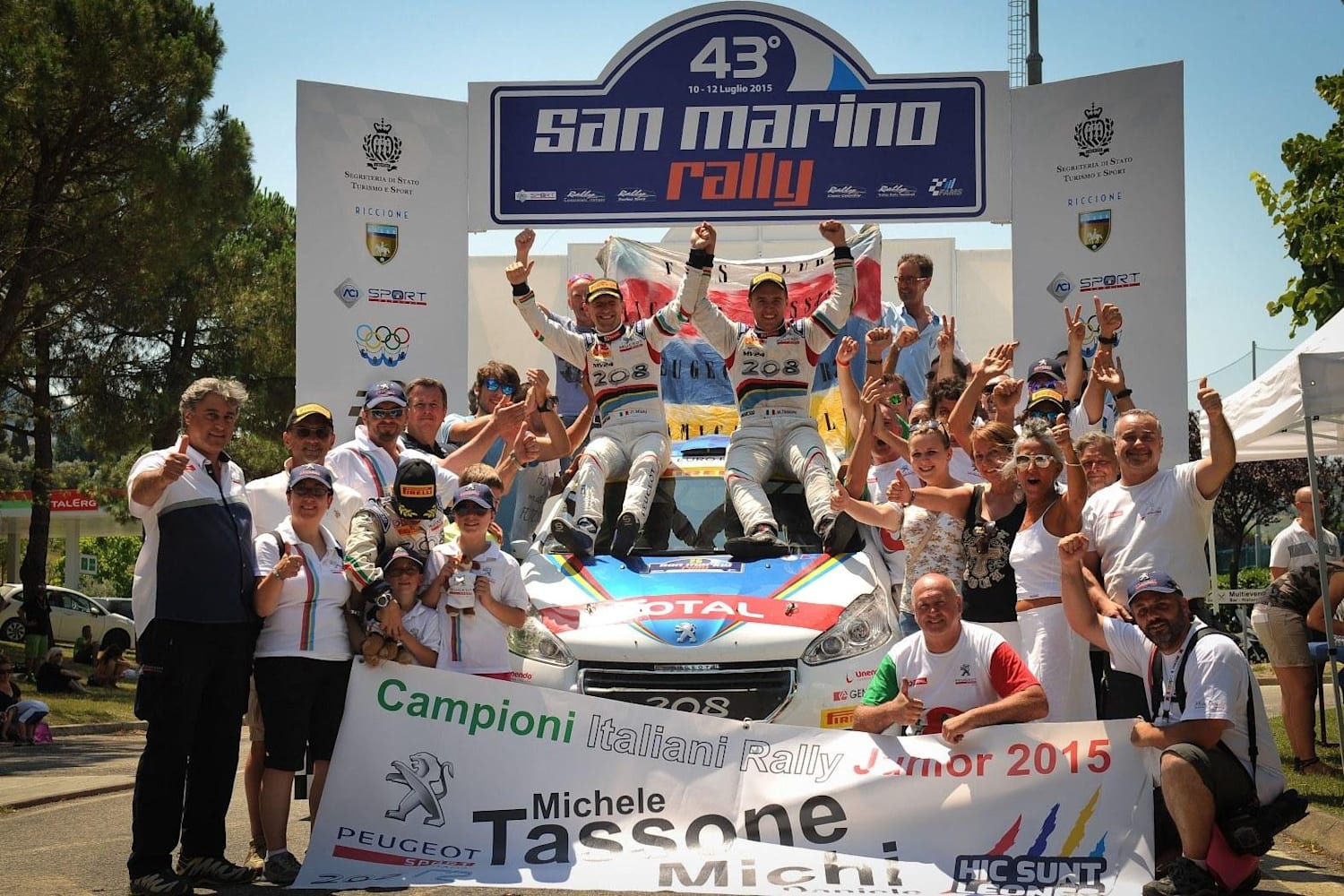 Michele Tassone rally: chef campione con Peugeot 208