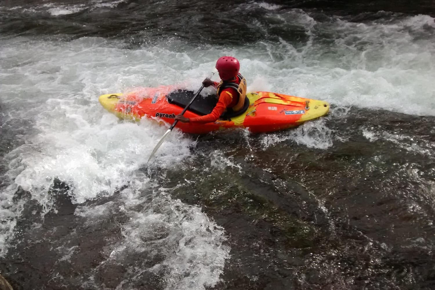 Small town kids learn to Kayak in Kerala