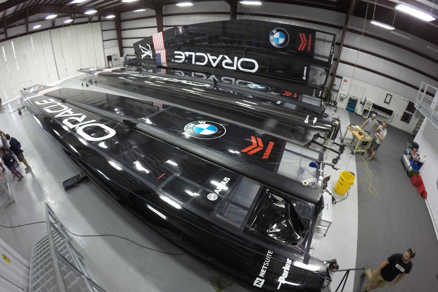 Team Oracle’s America’s Cup catamaran in photos