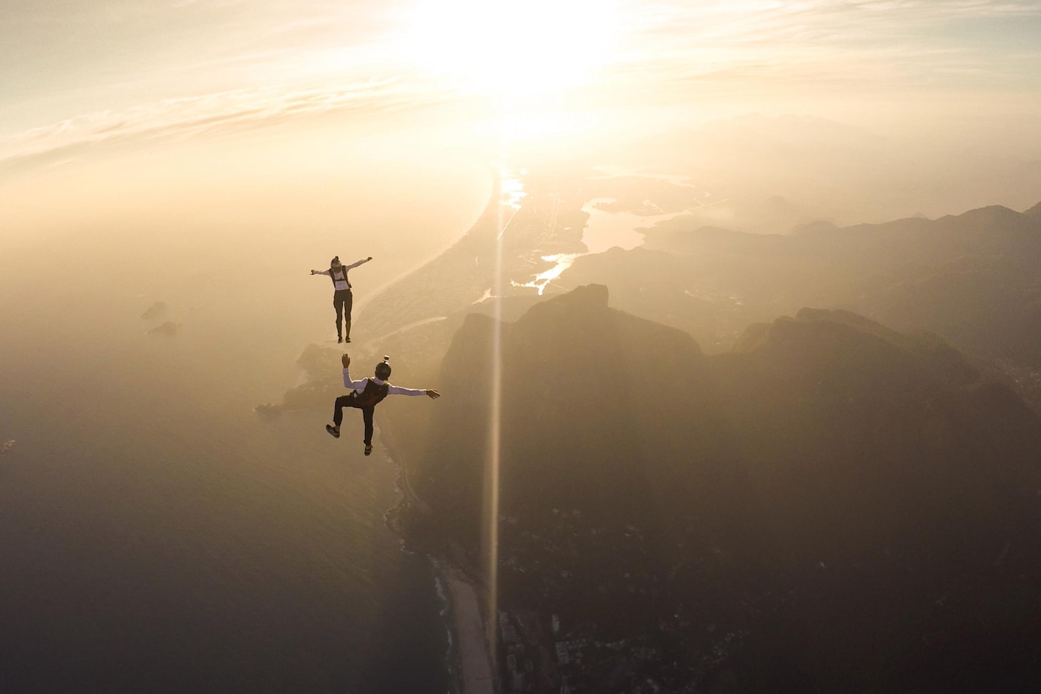 Jokke Sommer flies over Rio de Janeiro, Brazil