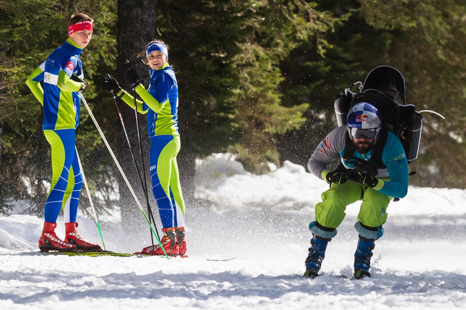 Filip Flisar beschleunigt mit Ski auf 200 km/h