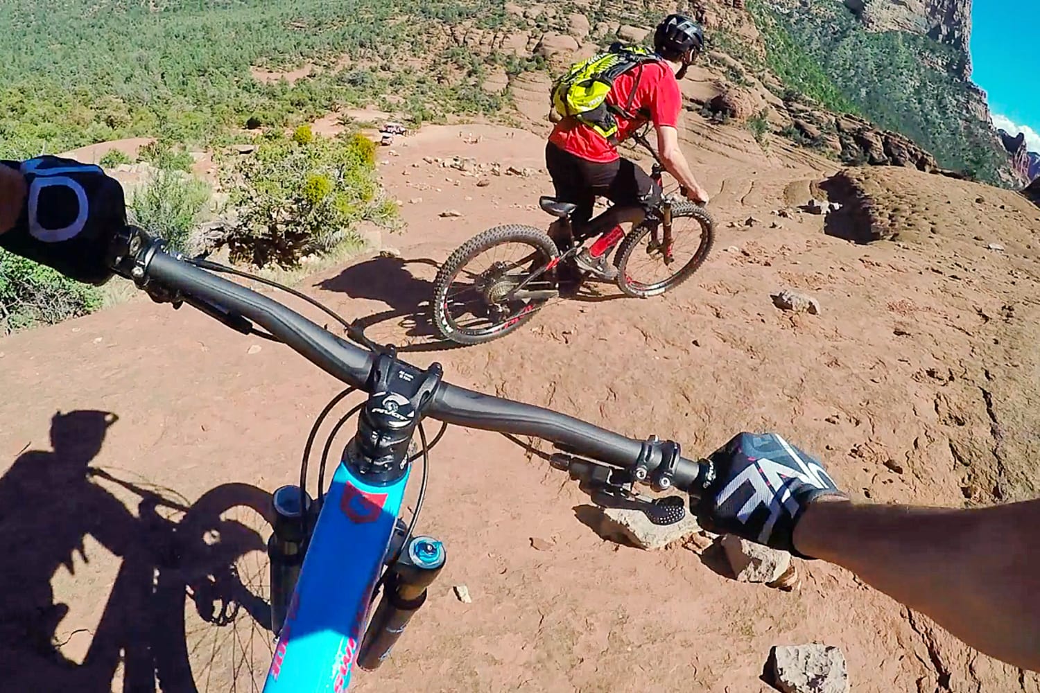 Hands-free drone selfie: See MTB rider’s GoPro footage