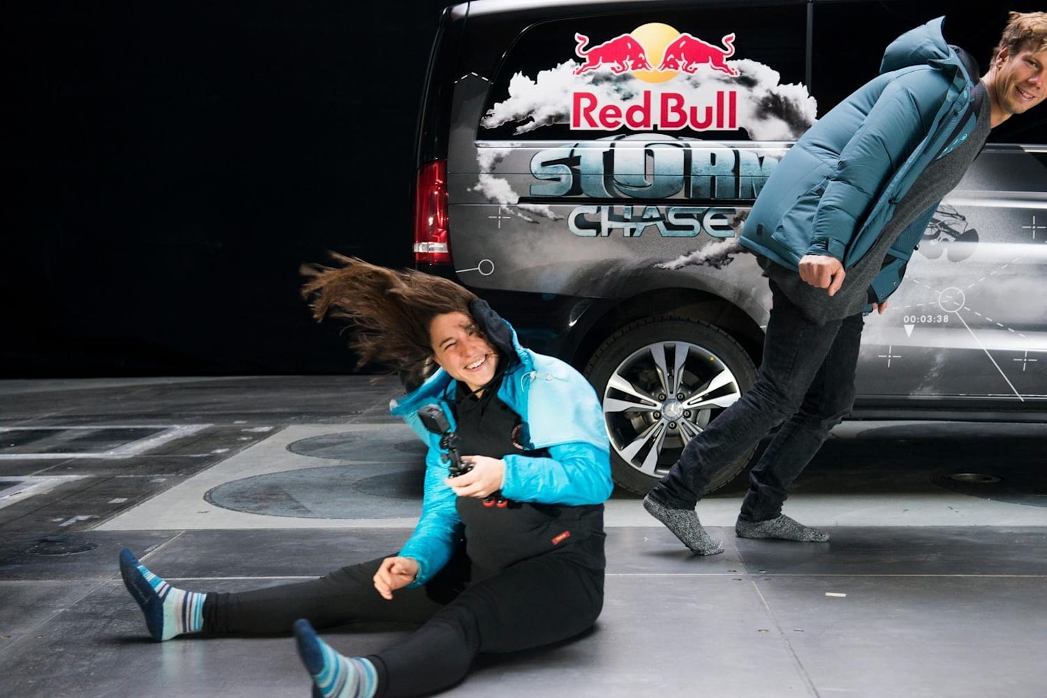 Wind tunnel force 9 gale *video* | Red Bull Storm Chase