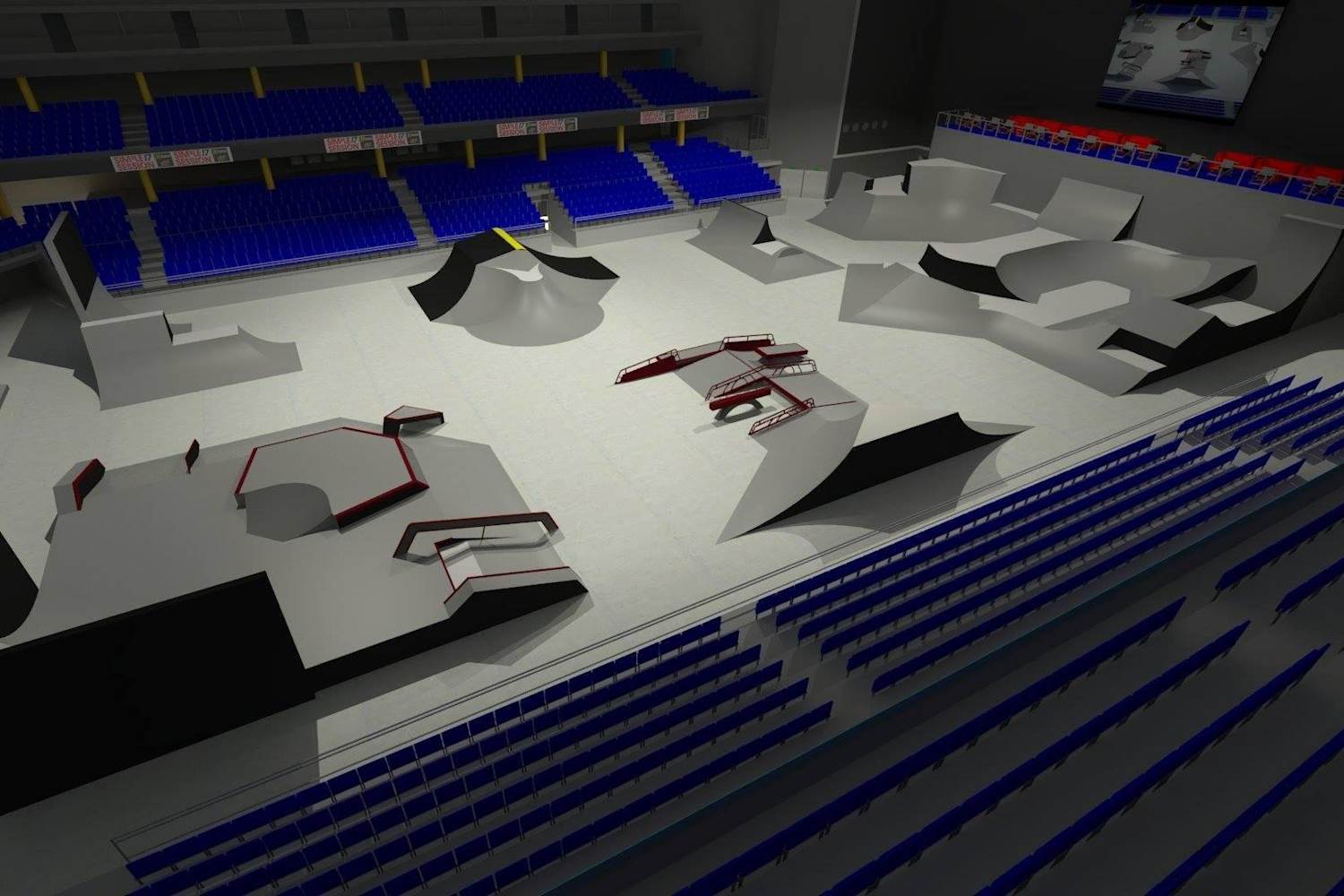 ¿Cómo se construye un gran skatepark en un minuto?