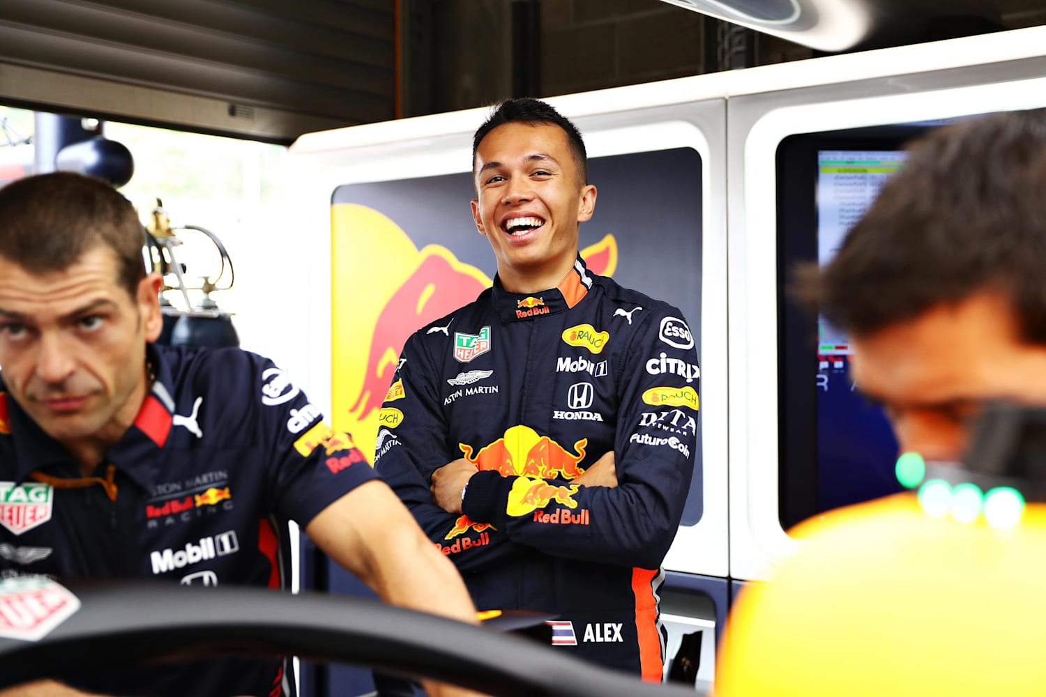 Alex Albon: Watch his first Red Bull Racing interview