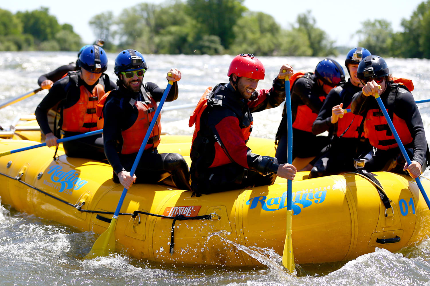Rafting nas corredeiras de Montreal