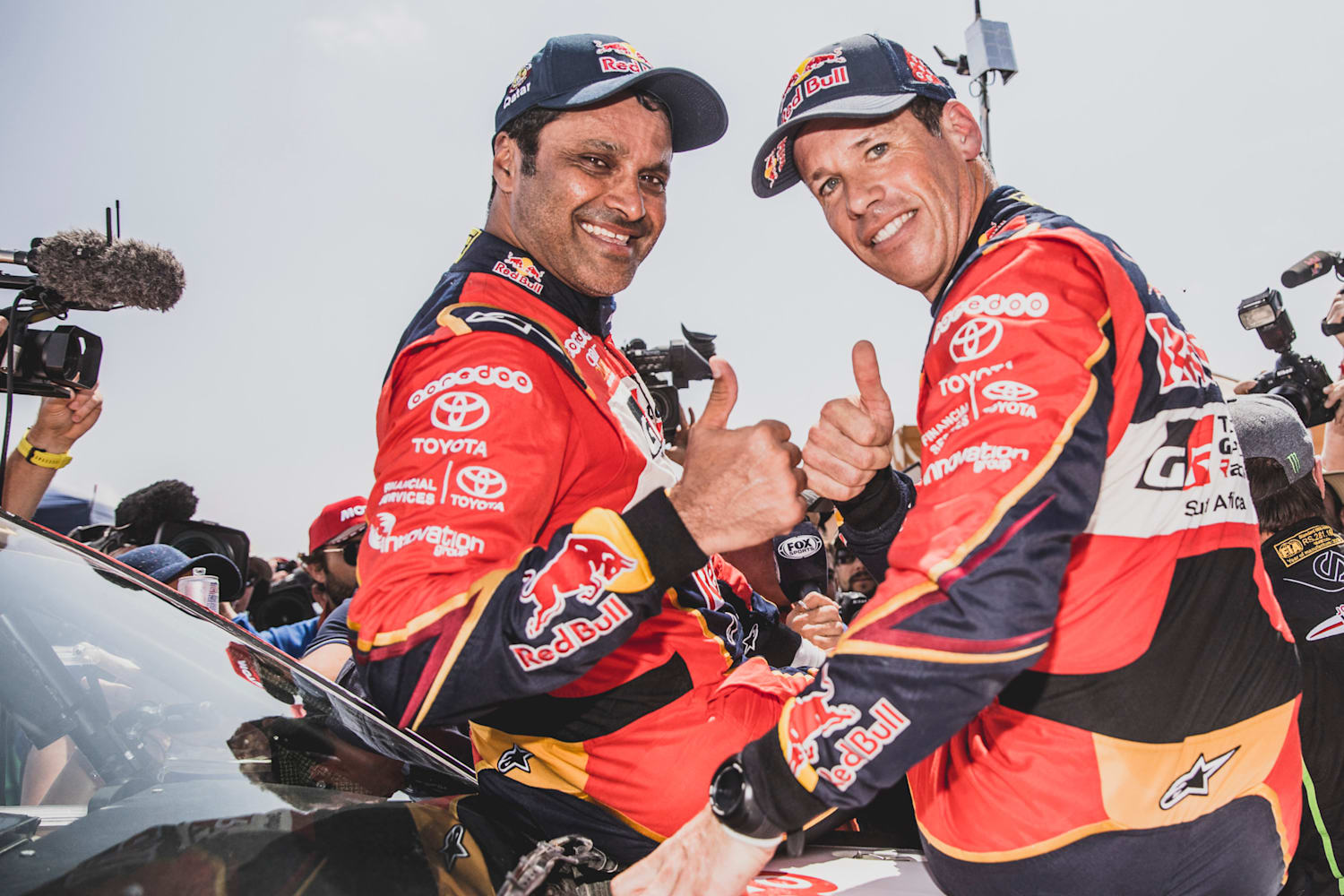 Post-rally celebrations