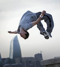 parkour backflip