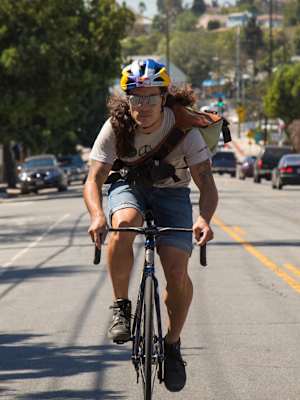 Nico Deportago-Cabrera tries California's steepest hill