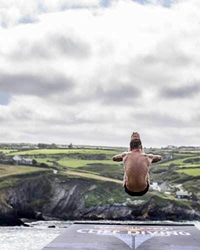 cliff diving wales