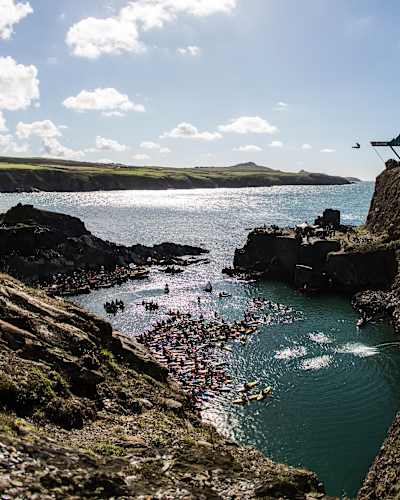 cliff diving wales
