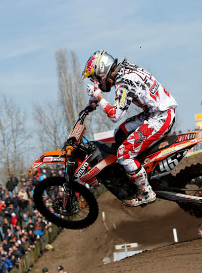 Jake Nicholls captures emotional first podium