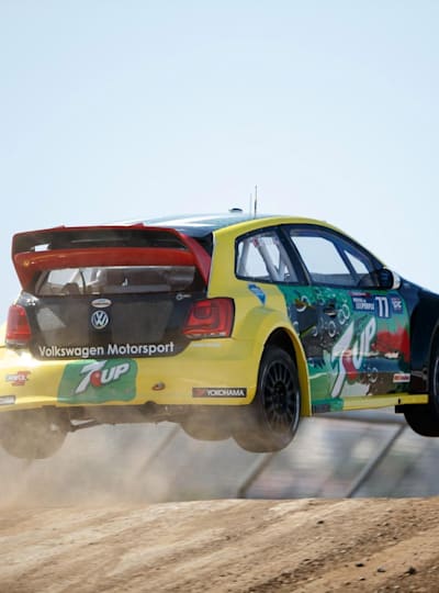 Scott Speed Wins Day 1 of Global Rallycross LA 2014
