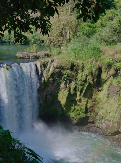 Zack Mutton freestyles some of world's highest and wildest kayaking drops