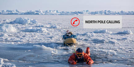 See what its like to walk to the North Pole