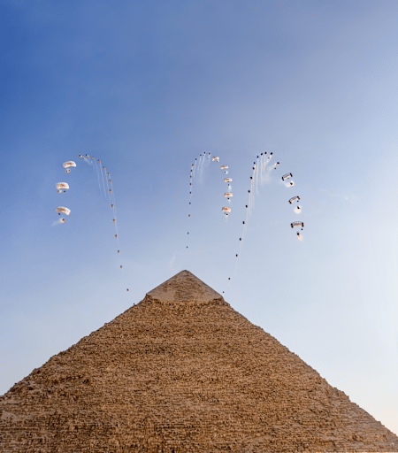 flying pyramids