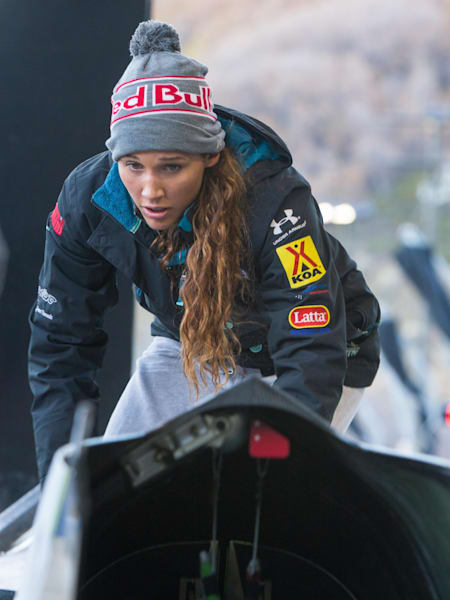 Lolo Jones: Fotos vom Bobtraining