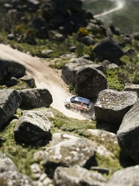 Rallye-Fotos mit Tilt-Shift-Effekt von der WRC
