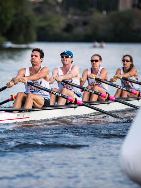 rowing action