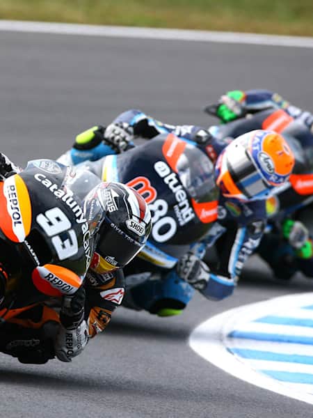 Marc Marquez roars to Moto2 victory in Japan