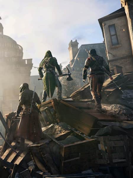 Schwarzenegger y Morgan Freeman juegan AC: Unity