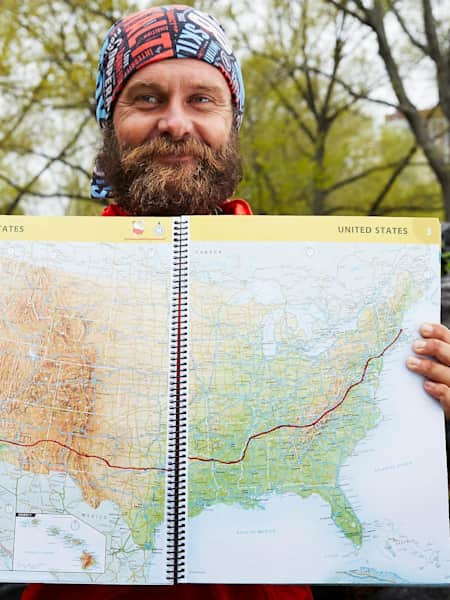 Profile of Patrick Sweeney, a trans-America runner